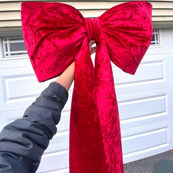 Holiday | Lazo Velvet Color Rojo Para Decorar Arbol De Navidad | Poshmark